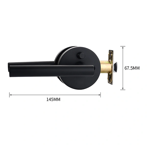 Filta Sleek and Modern Black Interior Door Lock - Contemporary Black ...